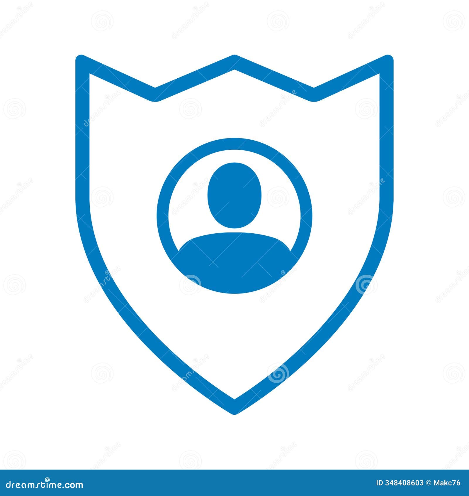 Shield with User Icon. Privacy, and Personal Data Security Stock ...
