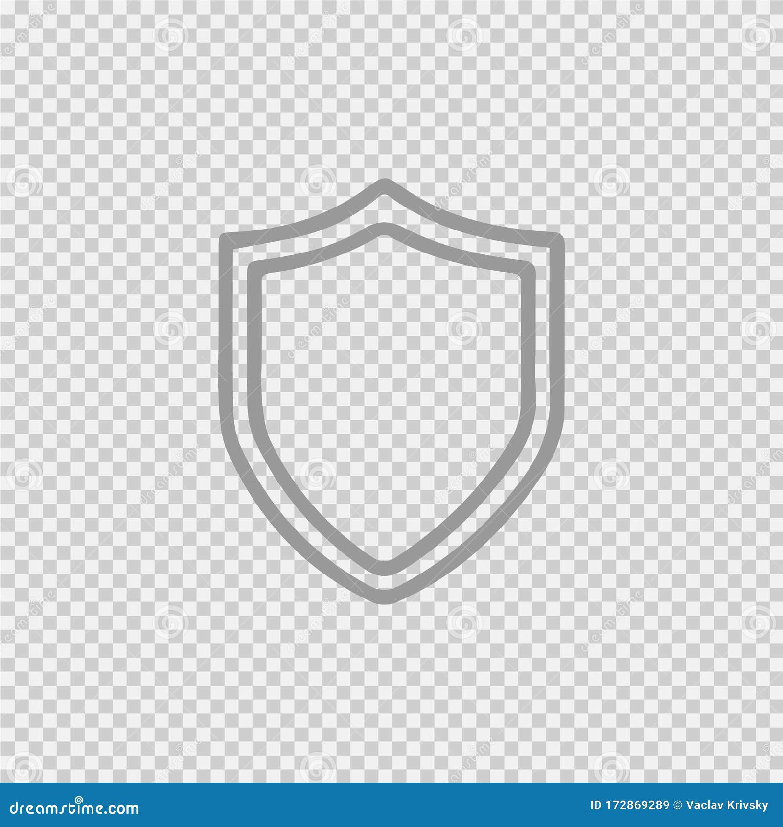 Shield vector icon. stock vector. Illustration of isolated - 172869289