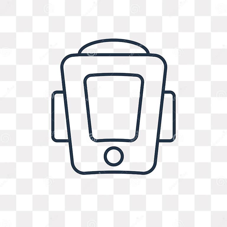 Shield Vector Icon Isolated on Transparent Background, Linear Sh Stock ...