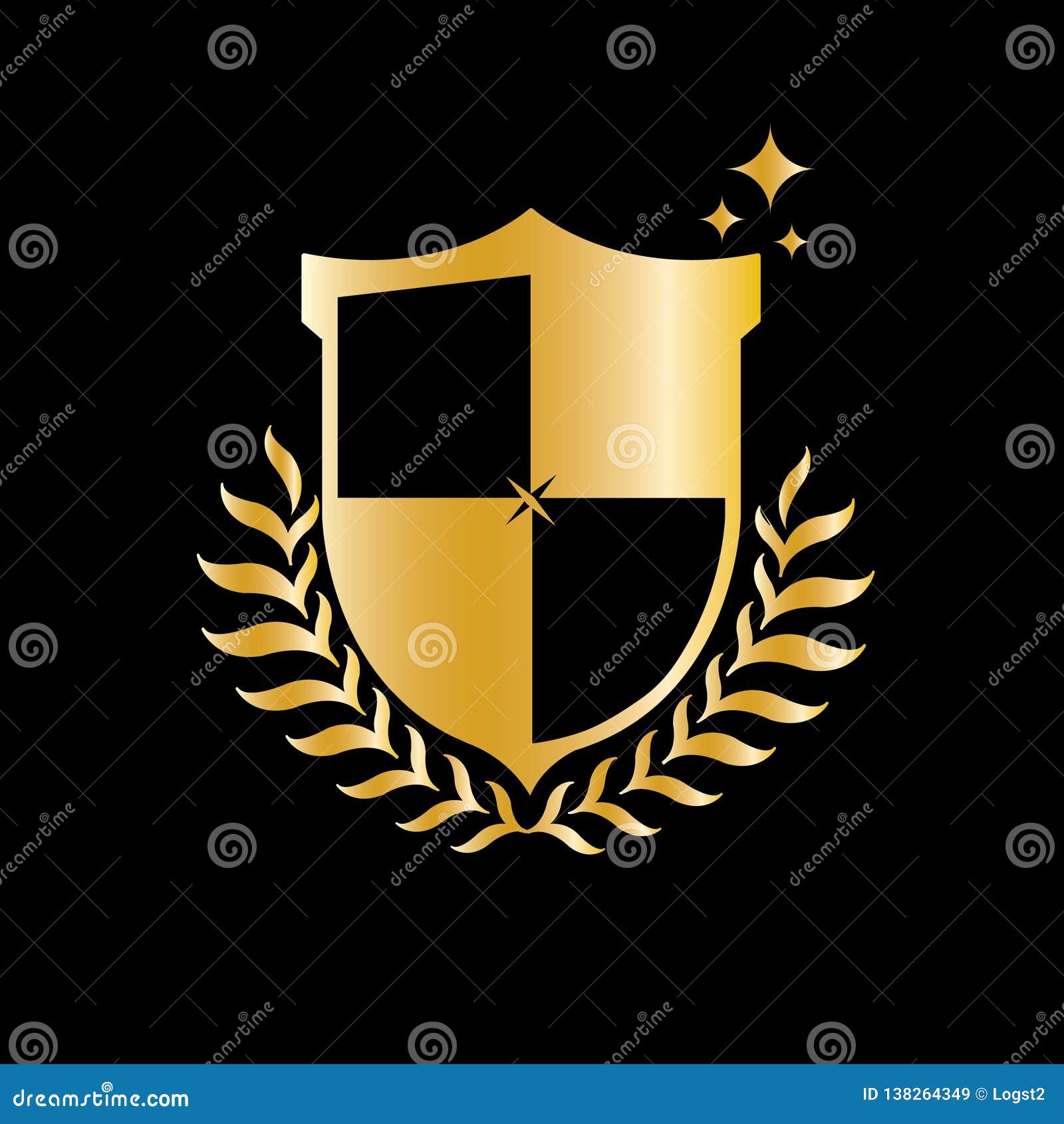 Shield Vector Logo Design. Blazon Design Template. Castle Logo Stock ...