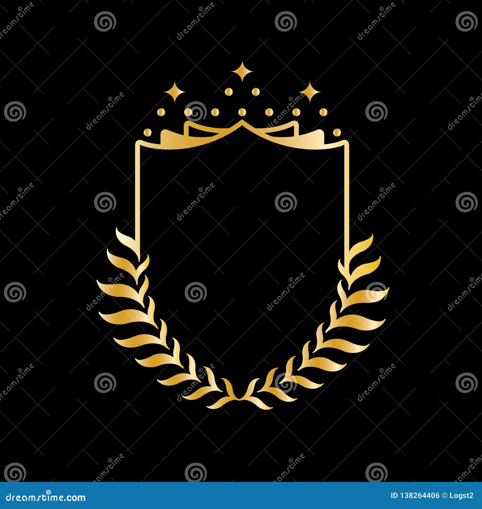 Shield Vector Logo Design. Blazon Design Template. Castle Logo Stock ...