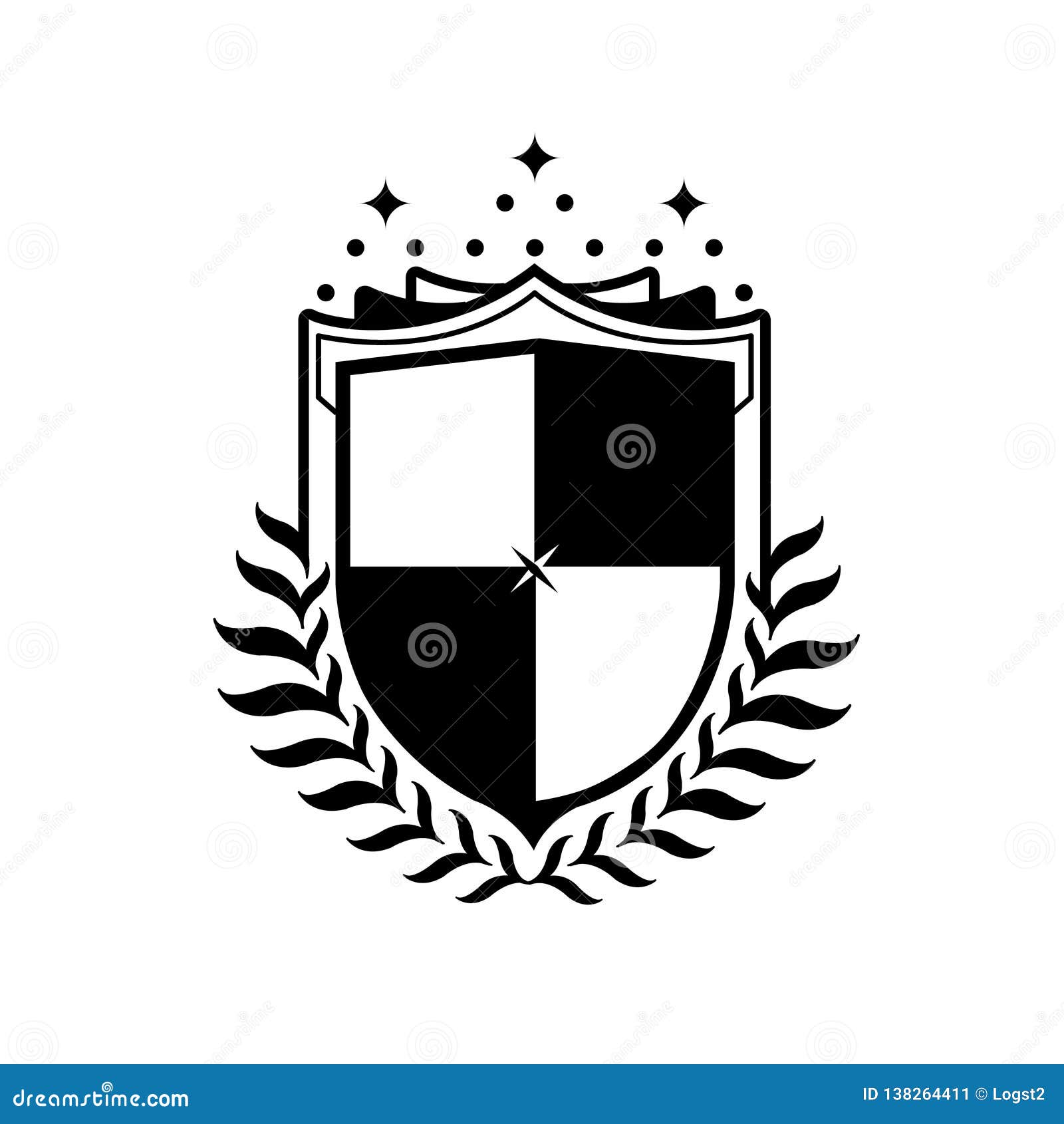 Shield Vector Logo Design. Blazon Design Template. Castle Logo Stock ...