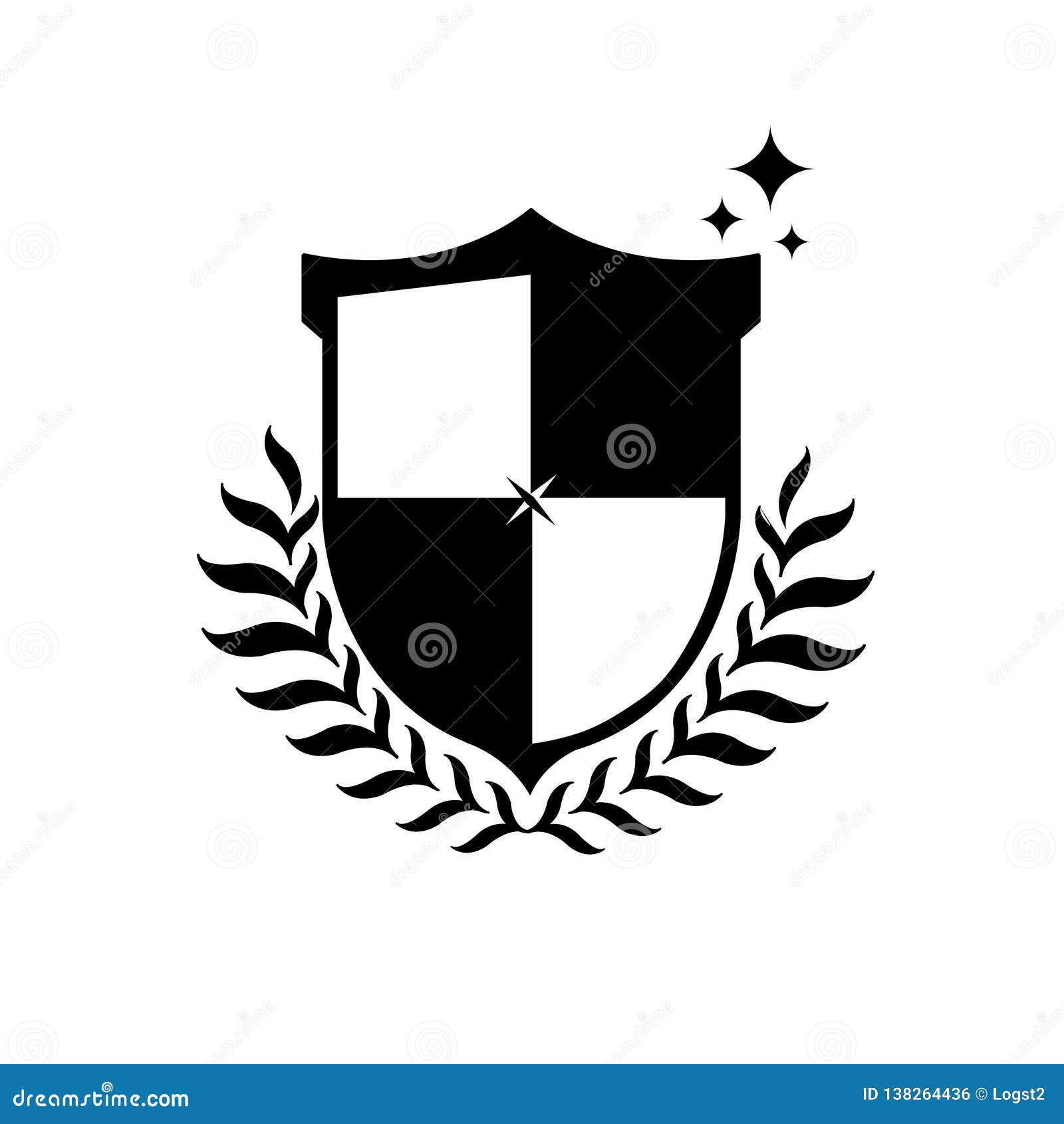 Shield Vector Logo Design. Blazon Design Template. Castle Logo Stock ...