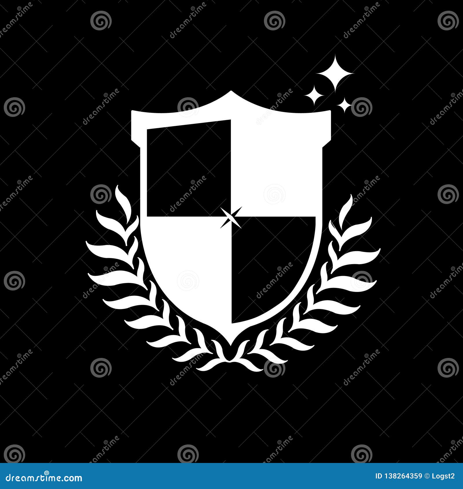 Shield Vector Logo Design. Blazon Design Template. Castle Logo Stock ...