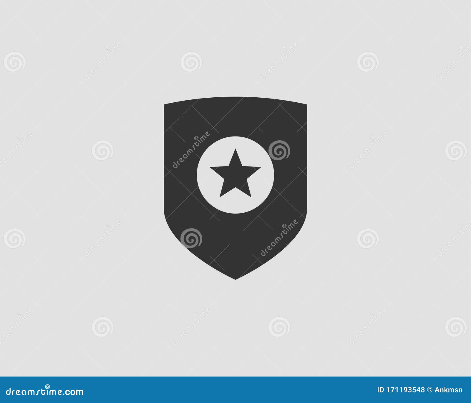 Shield Vector Logo with Star Icon Stock Vector - Illustration of emblem ...