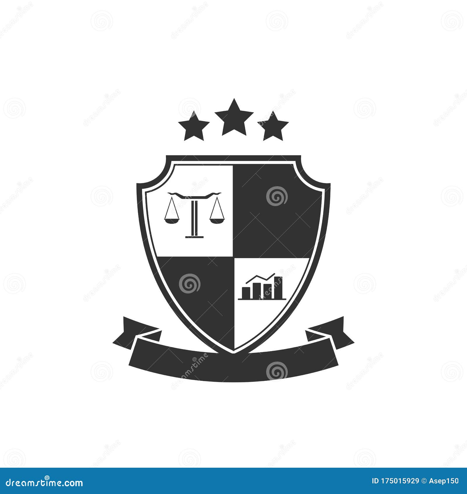 Shield Vintage Logo and Vector Icon Stock Vector - Illustration of ...