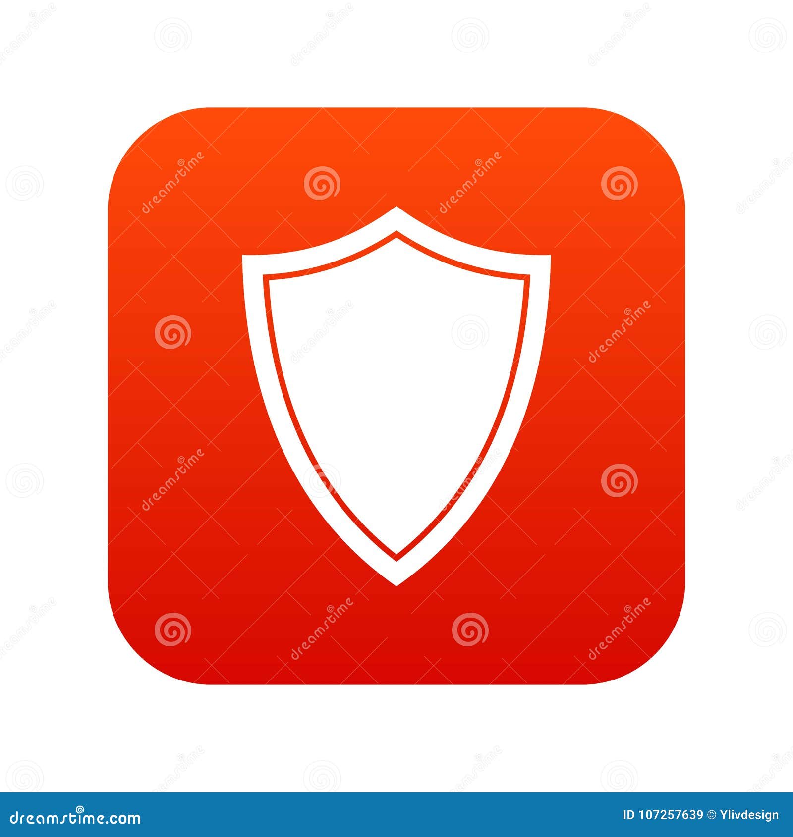 Shield for War Icon Digital Red Stock Vector - Illustration of fencing ...