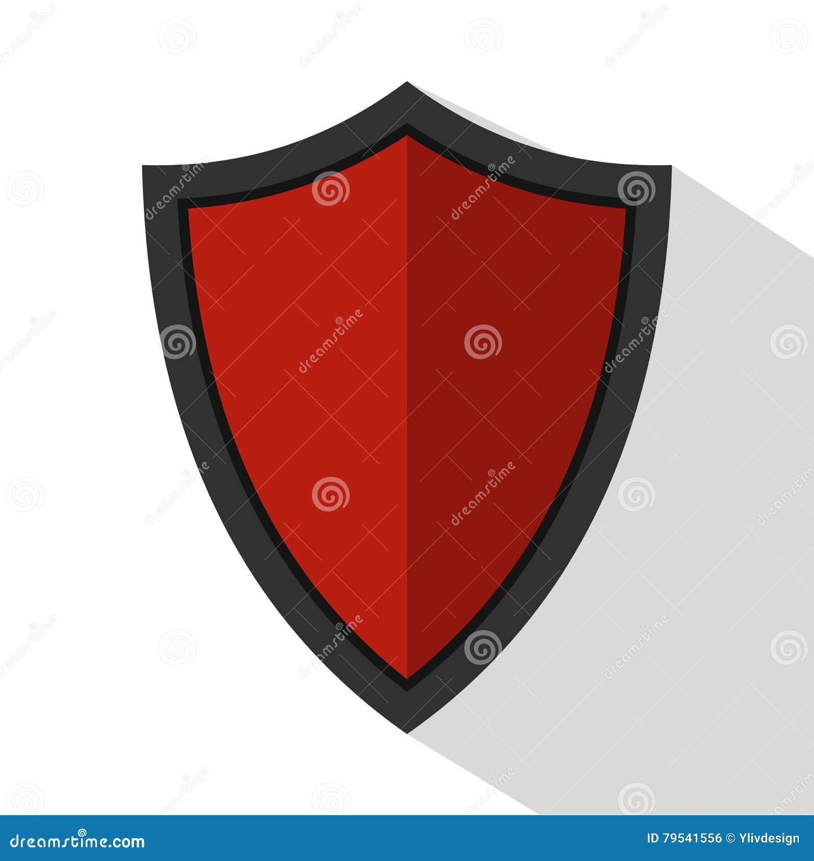 Shield for War Icon, Flat Style Stock Vector - Illustration of ...