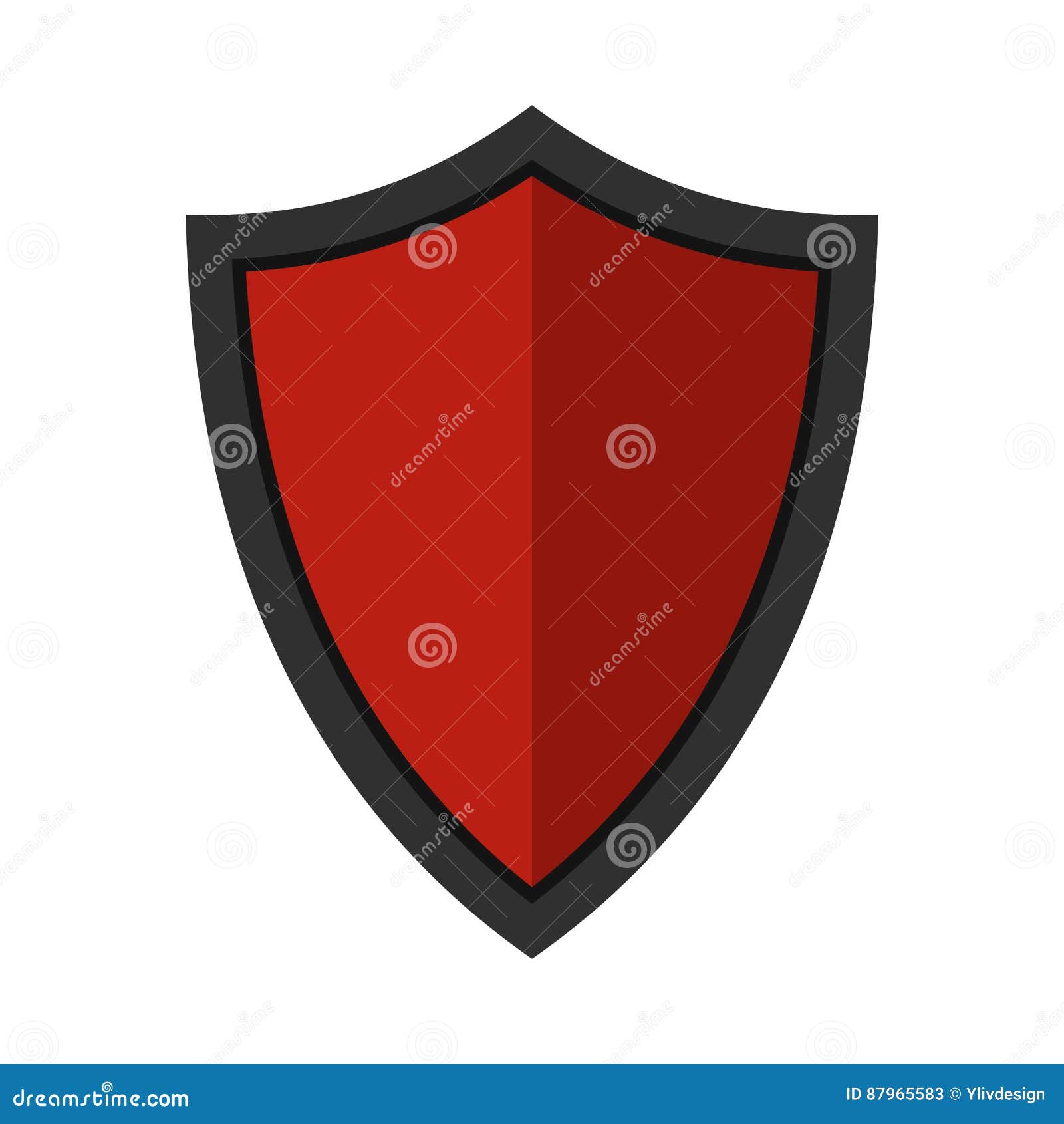 Shield for War Icon, Flat Style Stock Vector - Illustration of injury ...