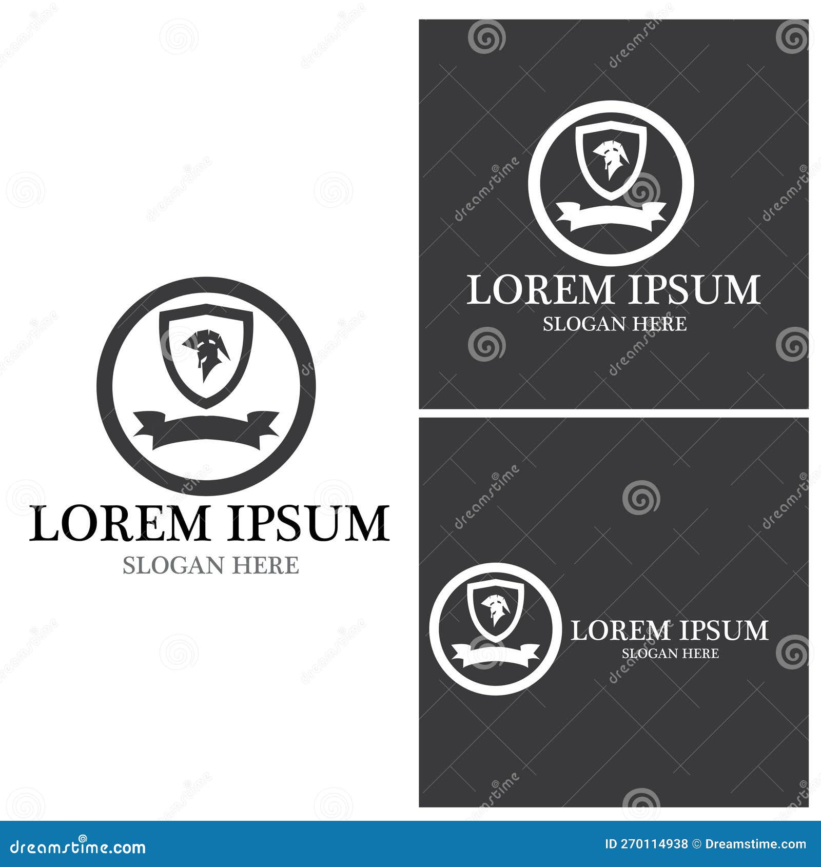 Shield War Logo Template Vector Stock Illustration - Illustration of ...