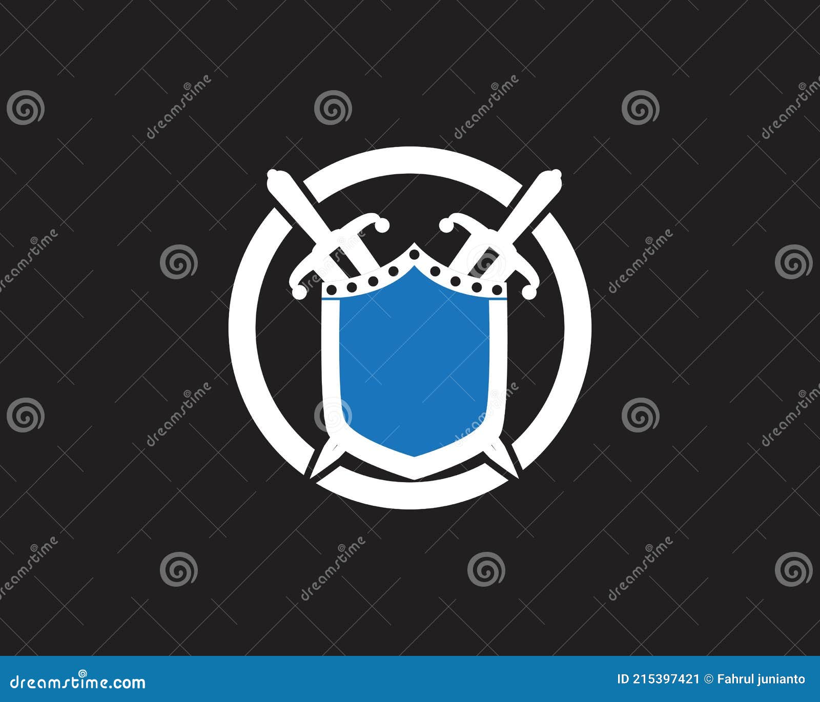 Shield War Logo Vector Template Stock Vector - Illustration of luxury ...