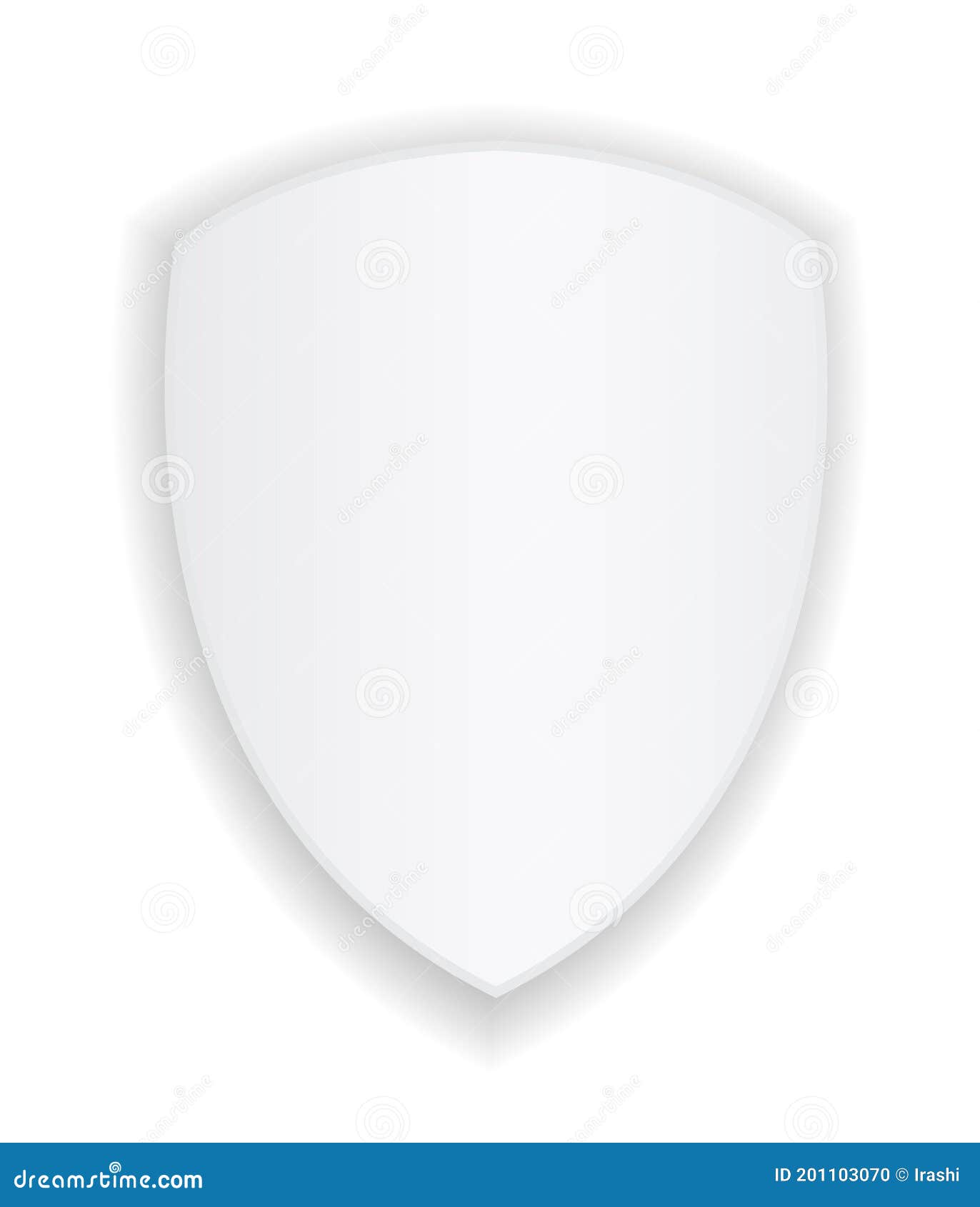 Shield white icon stock vector. Illustration of element - 201103070