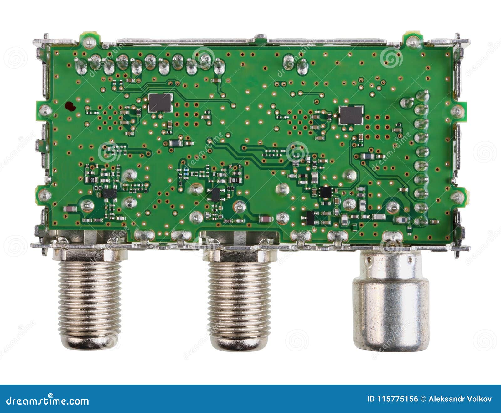 Shielded High Frequency Module and Electronic Circuit Board of a Stock ...