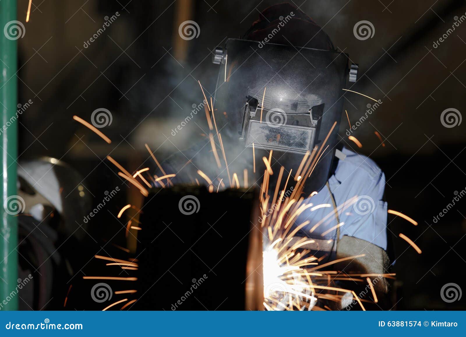 Shielded metal arc welding stock photo. Image of repair - 63881574