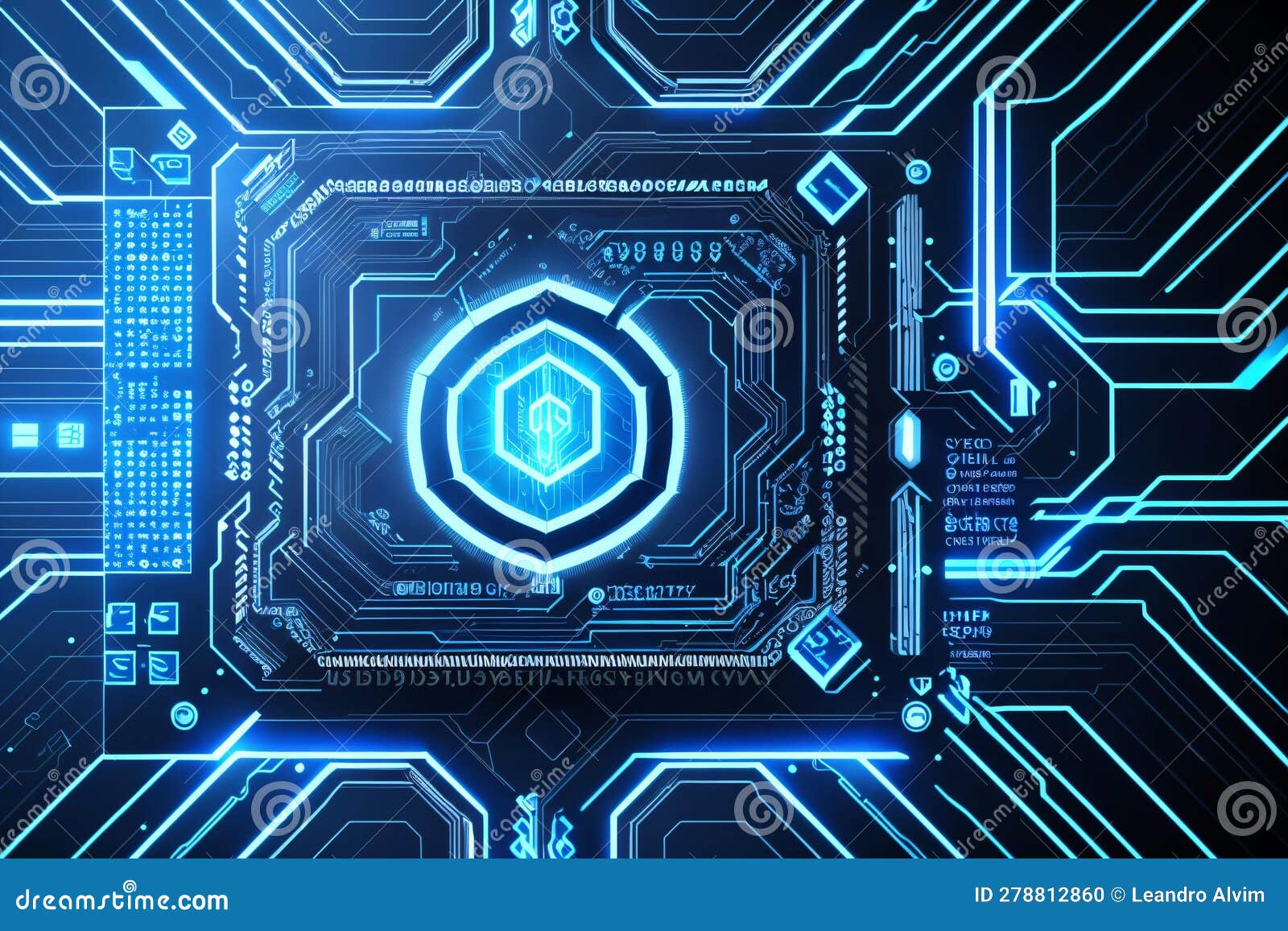 Shielding the Network Cyberattack Block Concept.AI Generated Stock ...