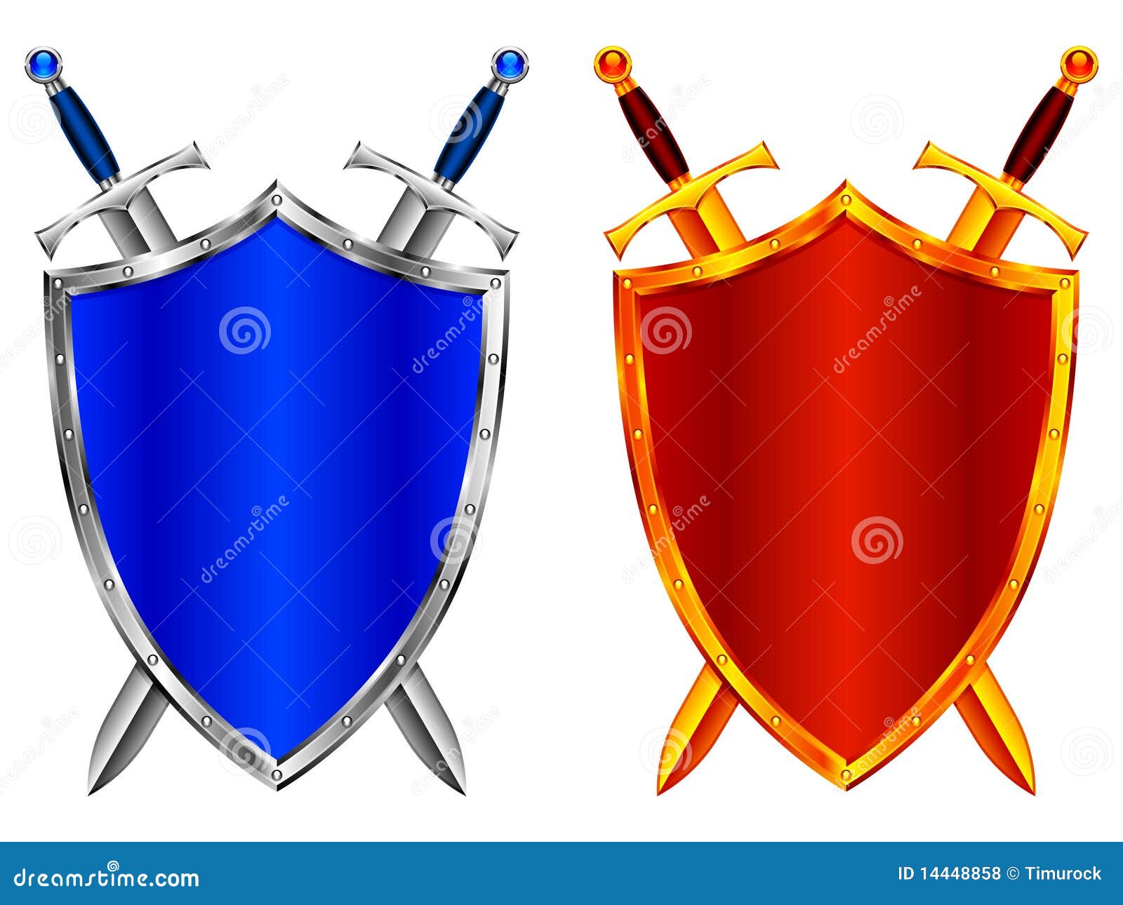 Shields. stock vector. Illustration of honor, gothic - 14448858