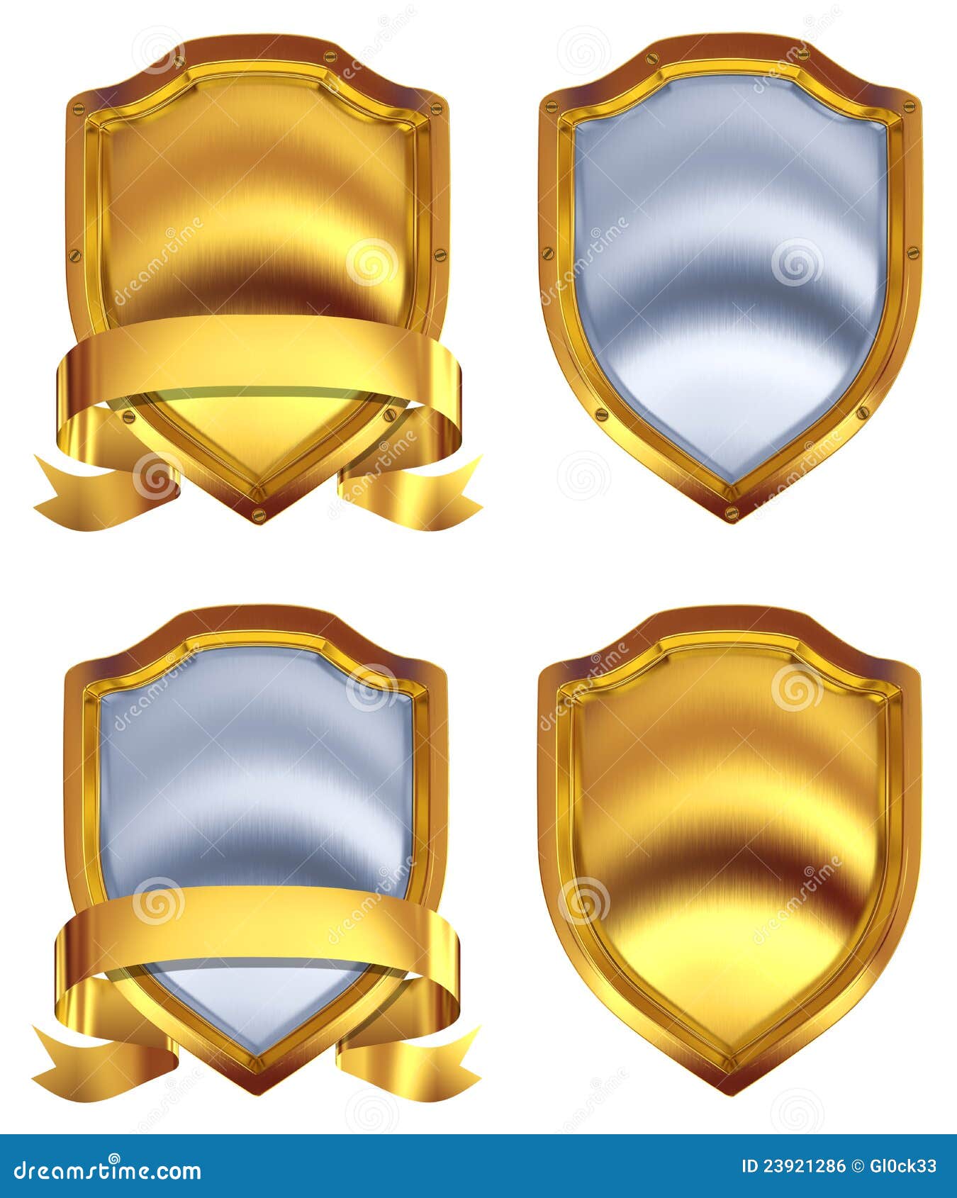 Shields stock illustration. Illustration of badge, heraldic - 23921286