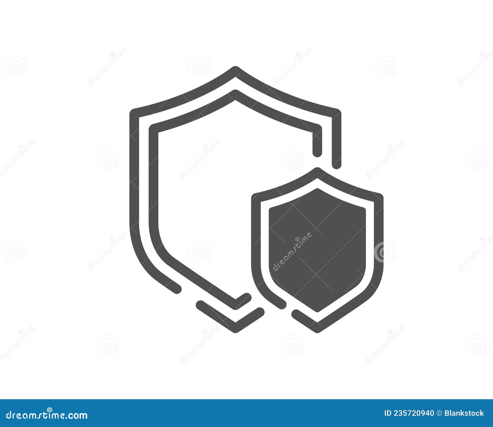 Shields Icon. Privacy Secure Sign. Vector Stock Vector - Illustration ...
