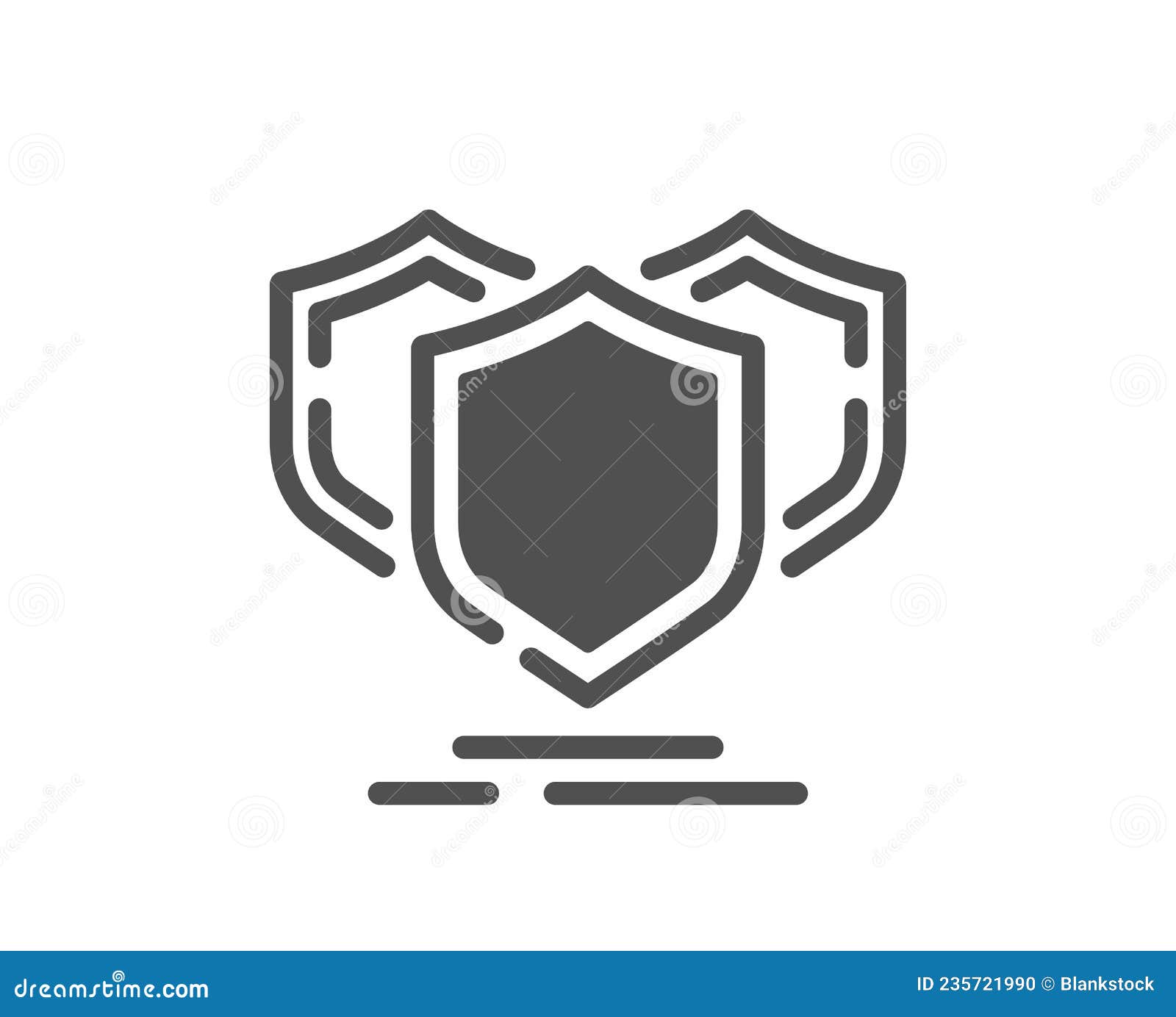 Shields Icon. Privacy Secure Sign. Vector Stock Vector - Illustration ...