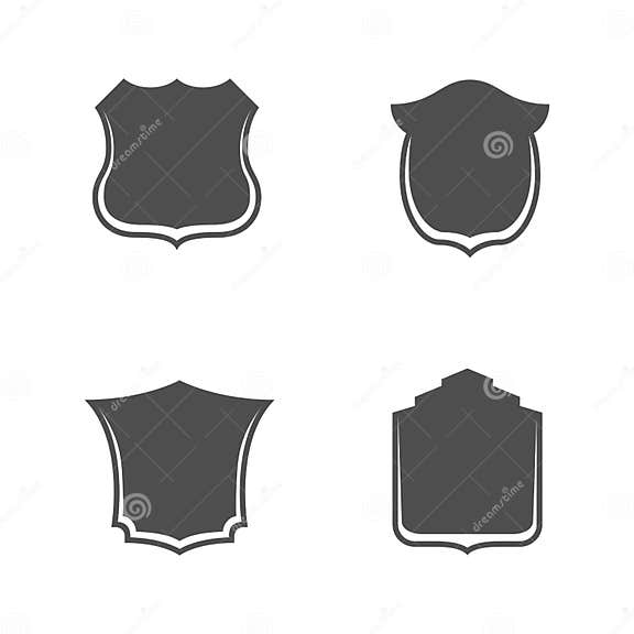 Shields Templates with Place for Your Text Stock Vector - Illustration ...