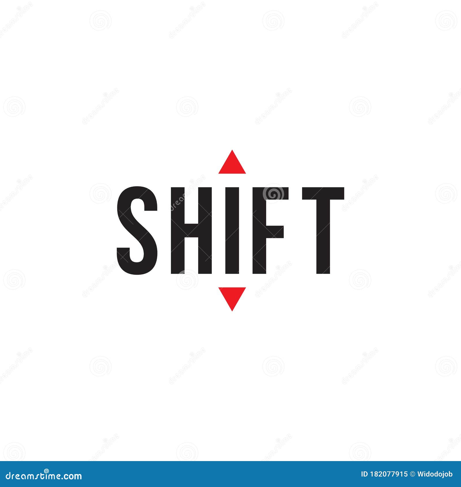 SHIFT Arrow Up Down Design Template Stock Vector - Illustration of ...