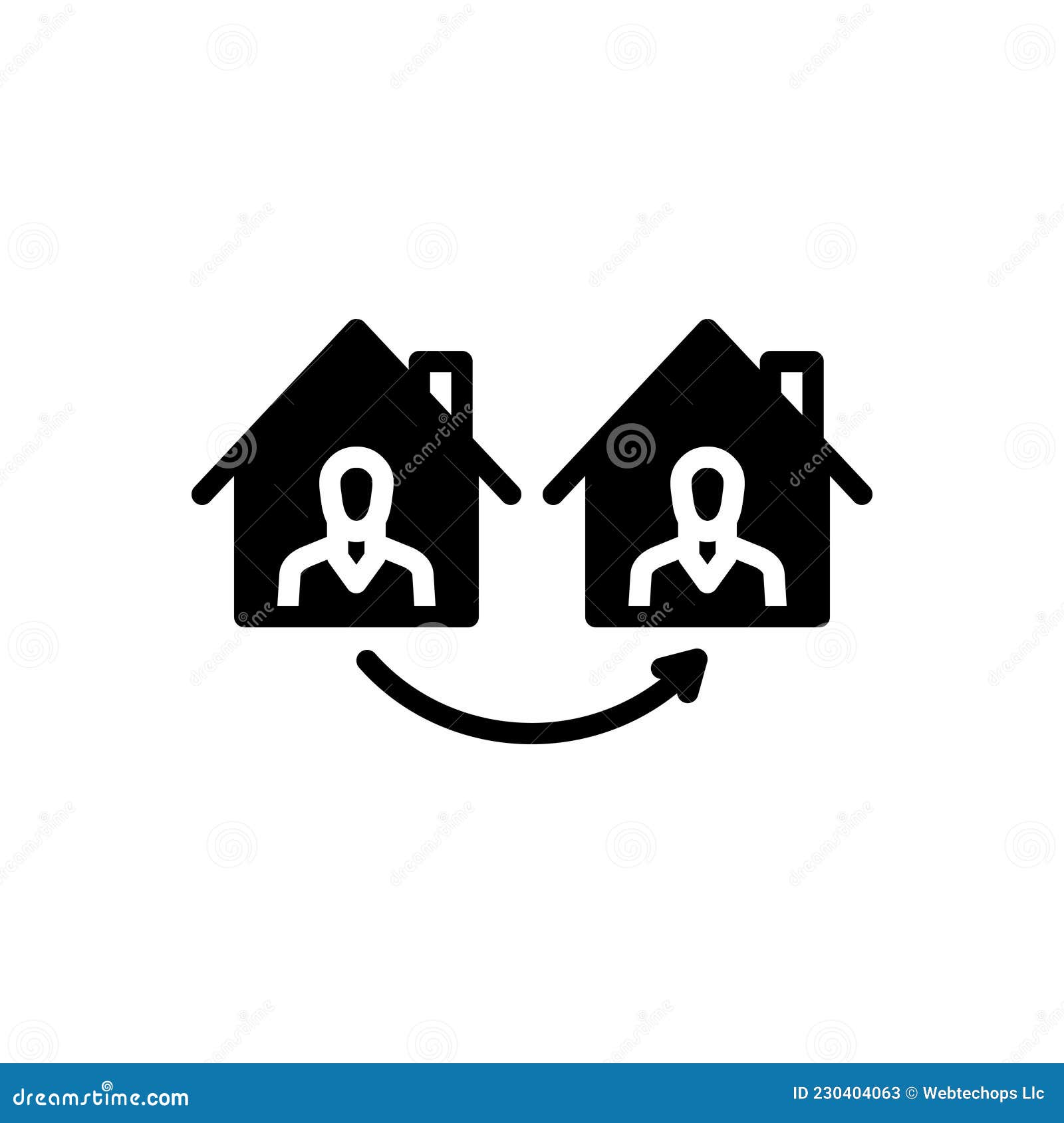 Black Solid Icon for Shift, Move and Next Stock Vector - Illustration ...