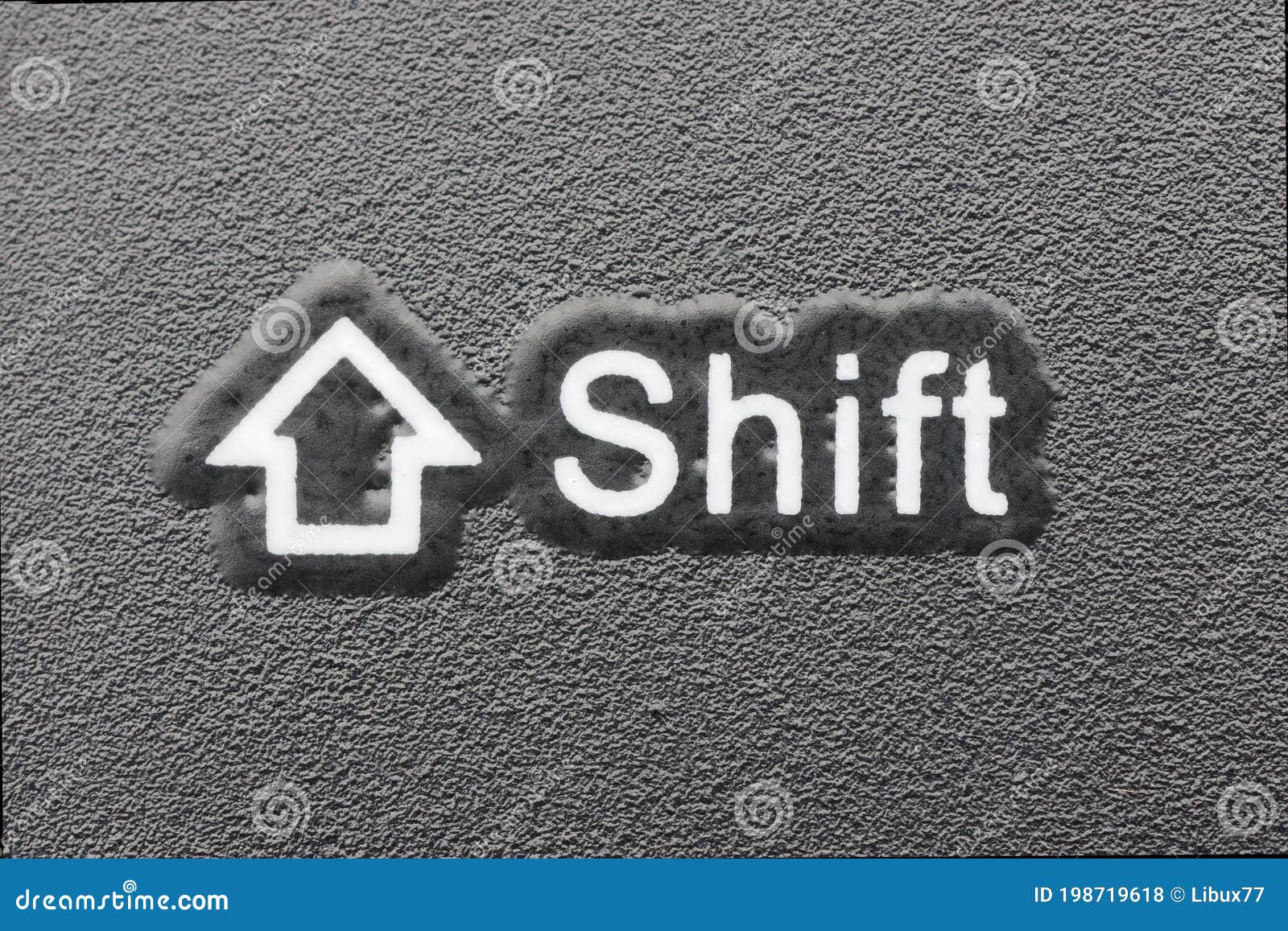 Shift Key Computer Keyboard Closeup Stock Photo - Image of internet ...