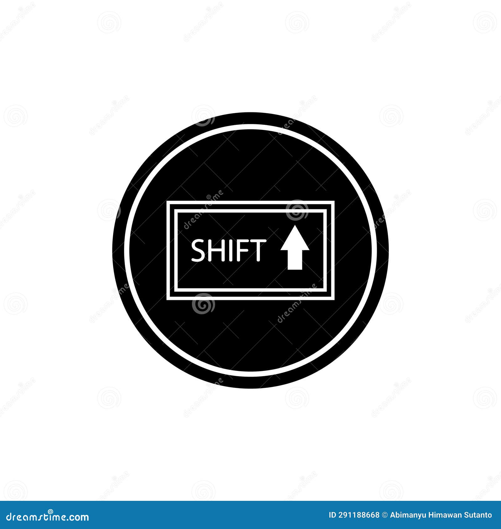 Shift key icon vector stock illustration. Illustration of desktop ...