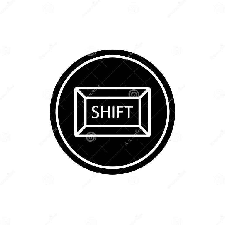 Shift key icon vector stock illustration. Illustration of design ...