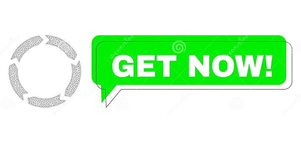 Shifted Get Now! Green Phrase Frame and Mesh Carcass Circulation Stock ...