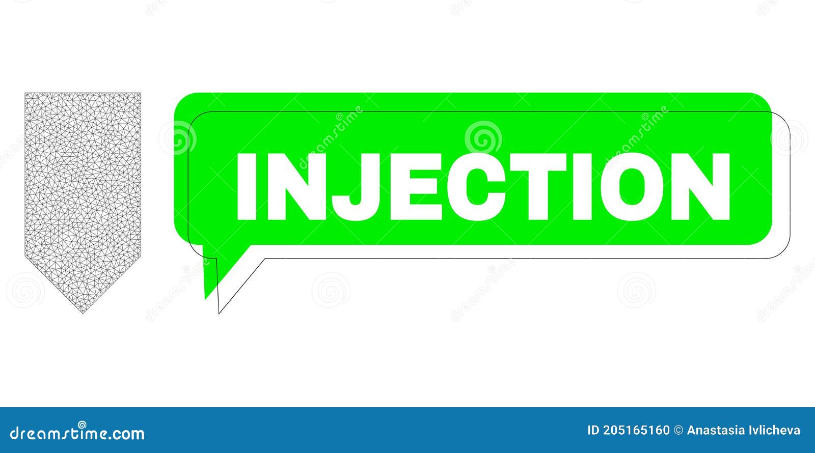 Misplaced Injection Green Message Balloon and Mesh 2D Direction Down ...