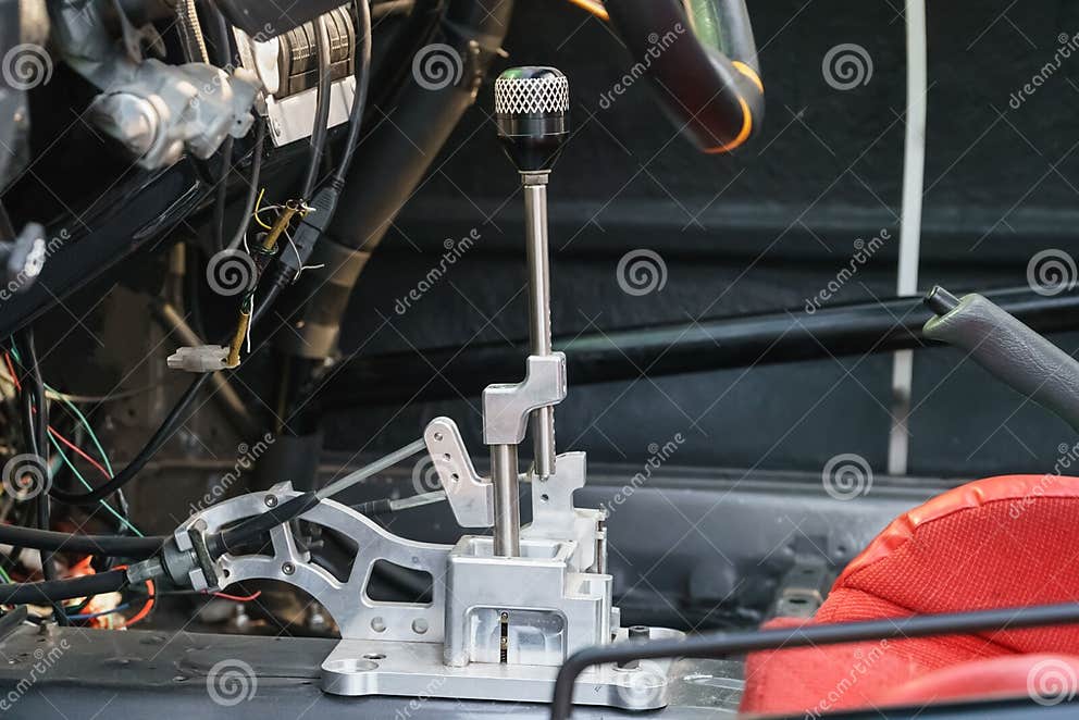 Shifter Gearbox in Race Car Stock Image - Image of speed, horsepower ...
