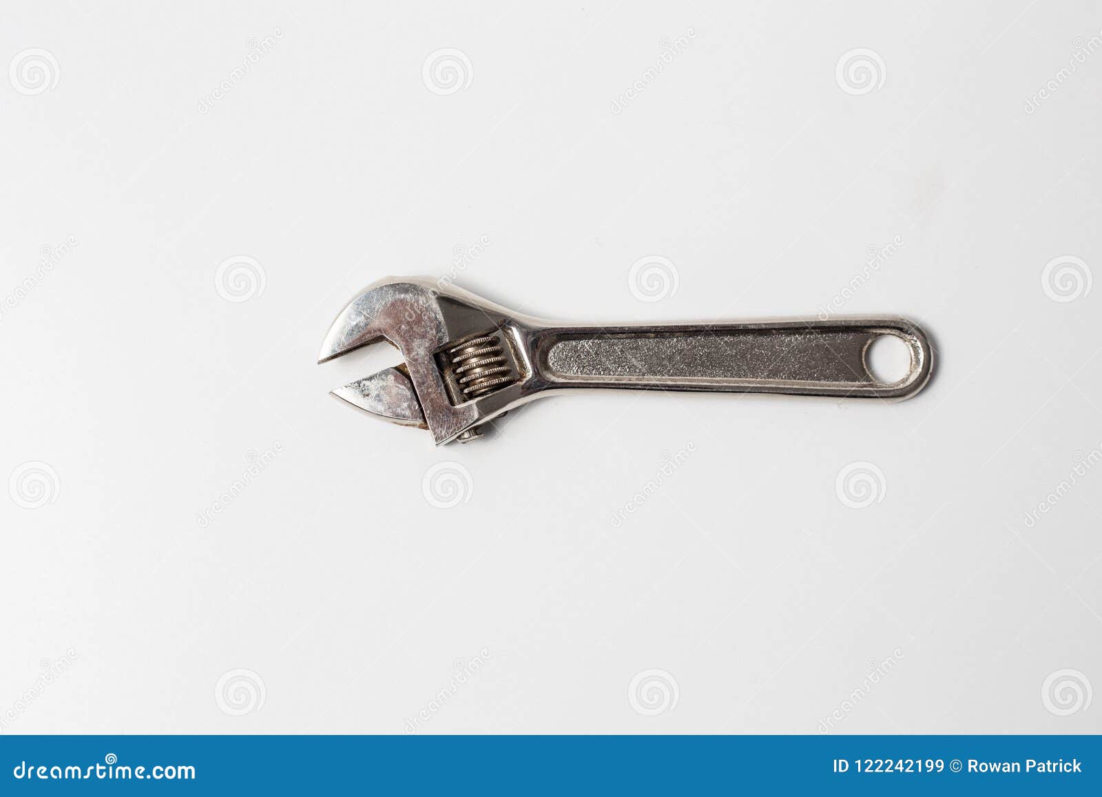 Shifting Adjustable Spanner Stock Image - Image of isolate, white ...