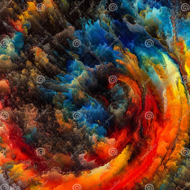 The Shifting Colored Textures Stock Illustration - Illustration of ...