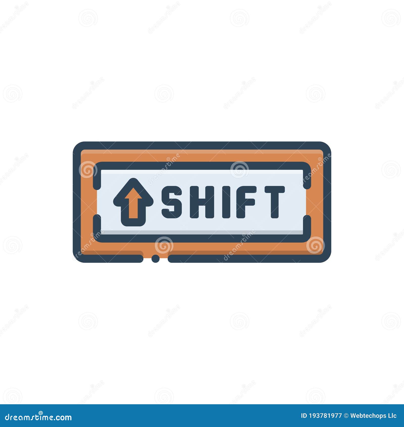 Color Illustration Icon for Shiftkey, Butten and Shift Stock ...