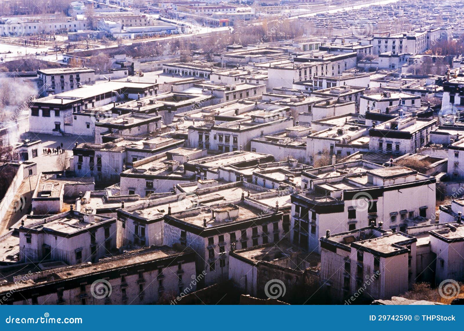 Tibetan City stock photo. Image of town, village, asian - 29742590