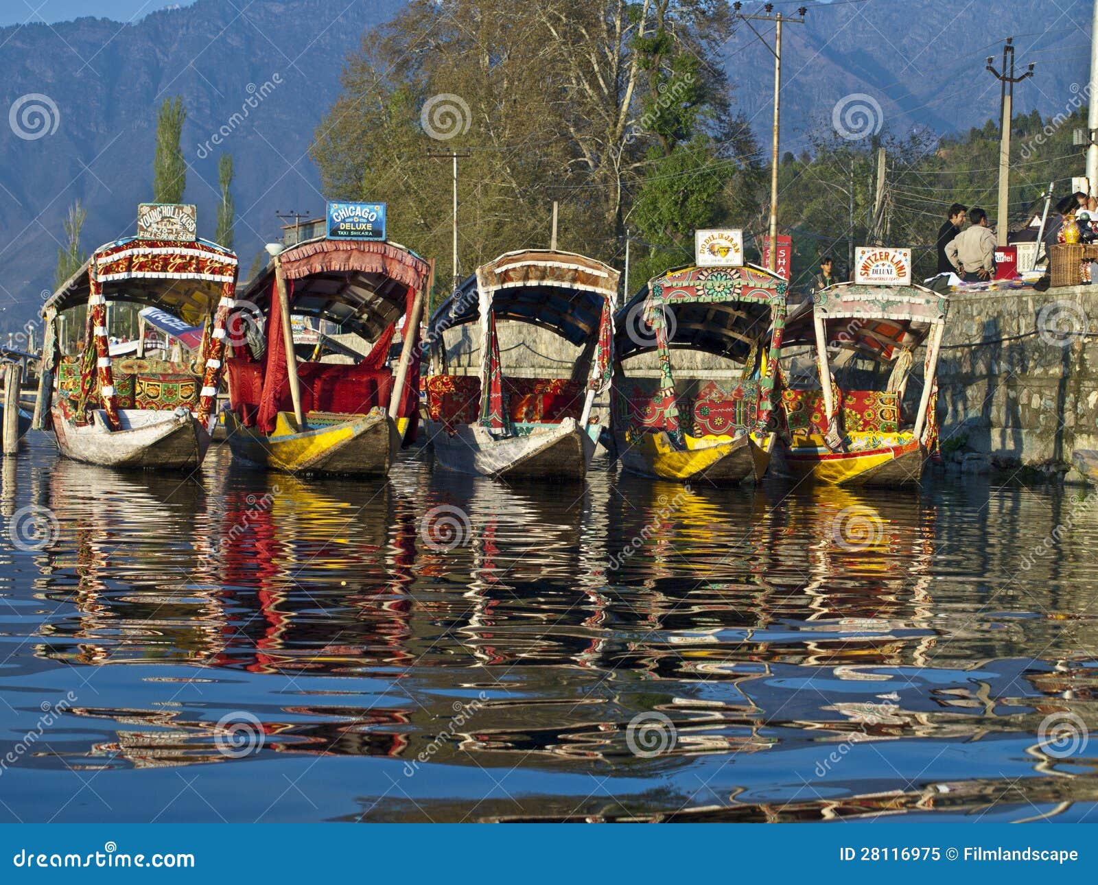 Shikara editorial image. Image of asia, decorate, reflection - 28116975