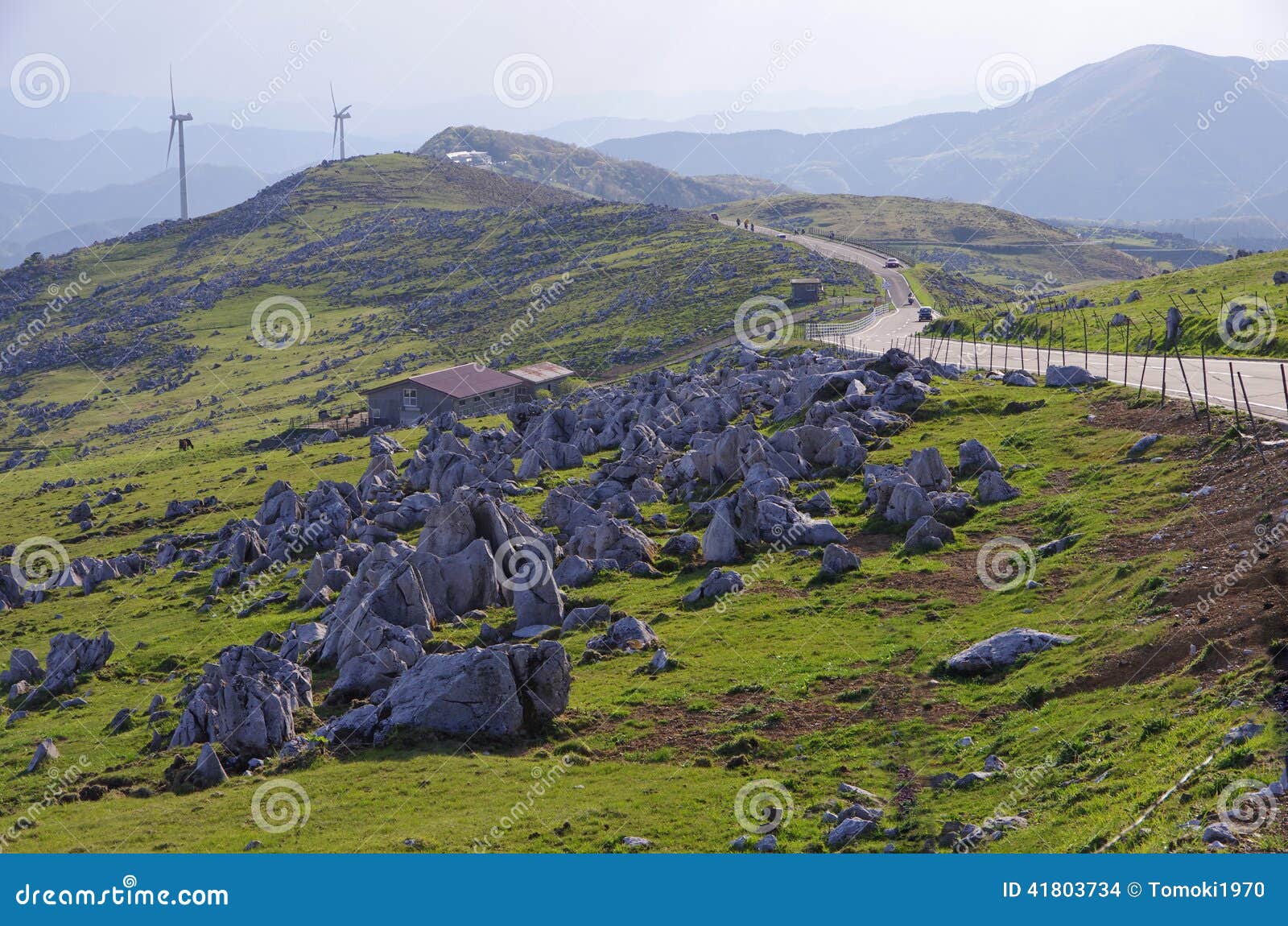 Shikoku Karst stock photo. Image of grass, japan, landscape - 41803734