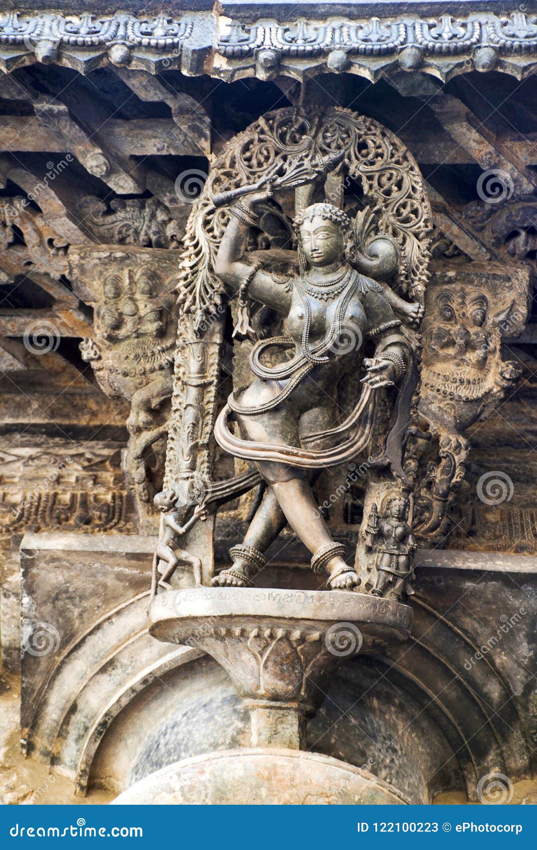 Shilabalika, Celestial Maiden, In A Beauty Dance Pose. A Lady ...