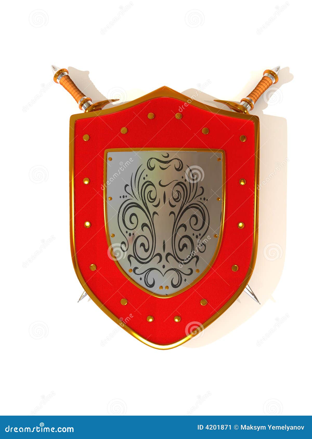 Shild Mit Klinge. Sicherheit Stock Abbildung - Illustration von rüstung ...