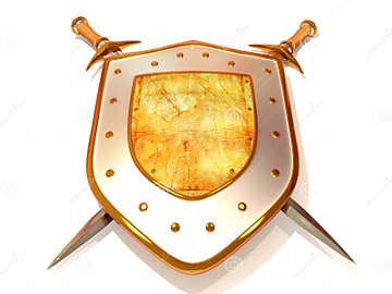 Shild with Sword. Security stock illustration. Illustration of history ...