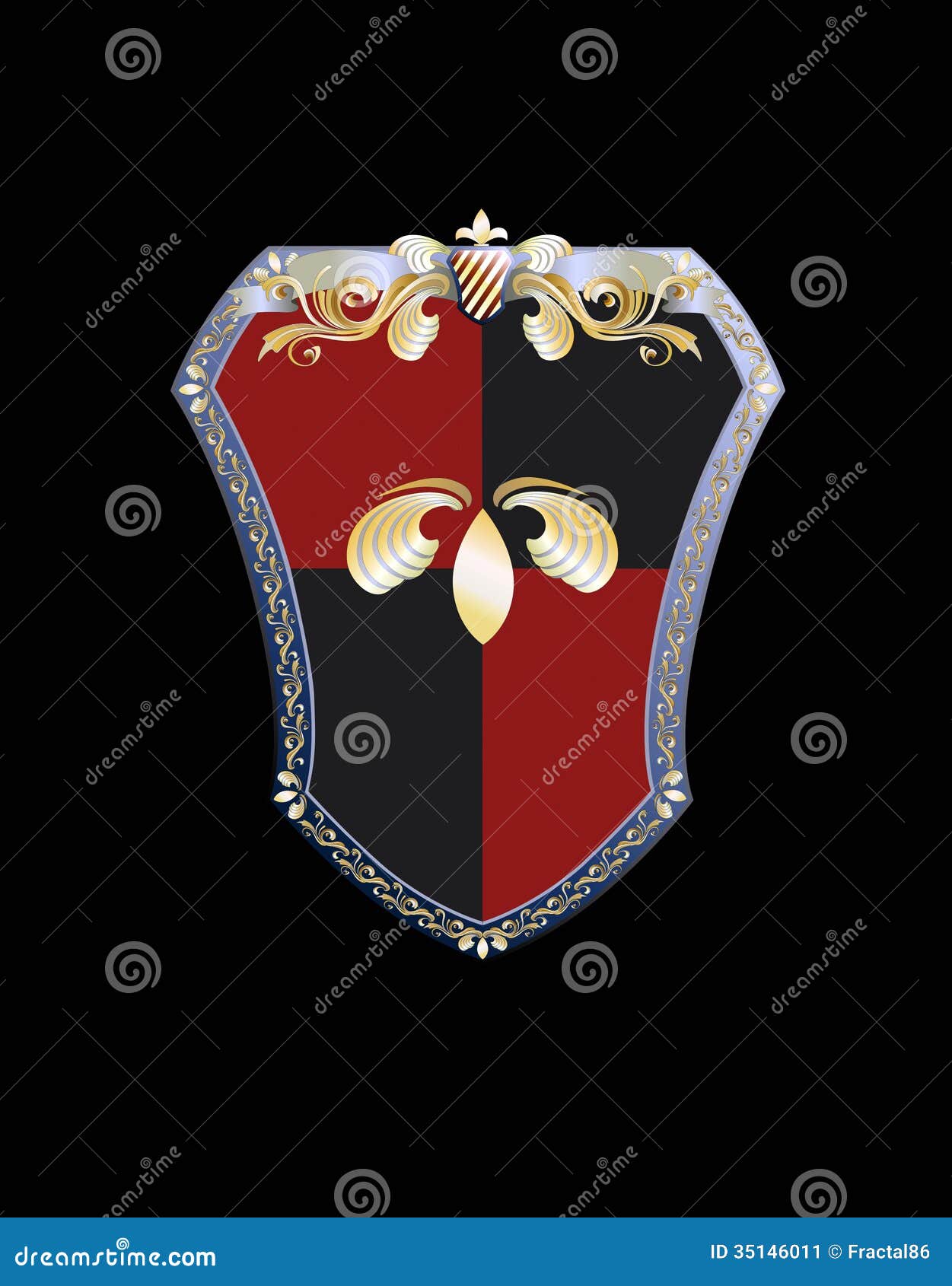 Shiled stock illustration. Illustration of architectural - 35146011