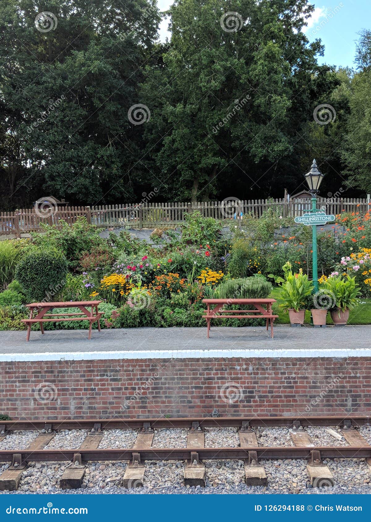 Beautiful Train Station Platform Stock Photo - Image of beautiful ...