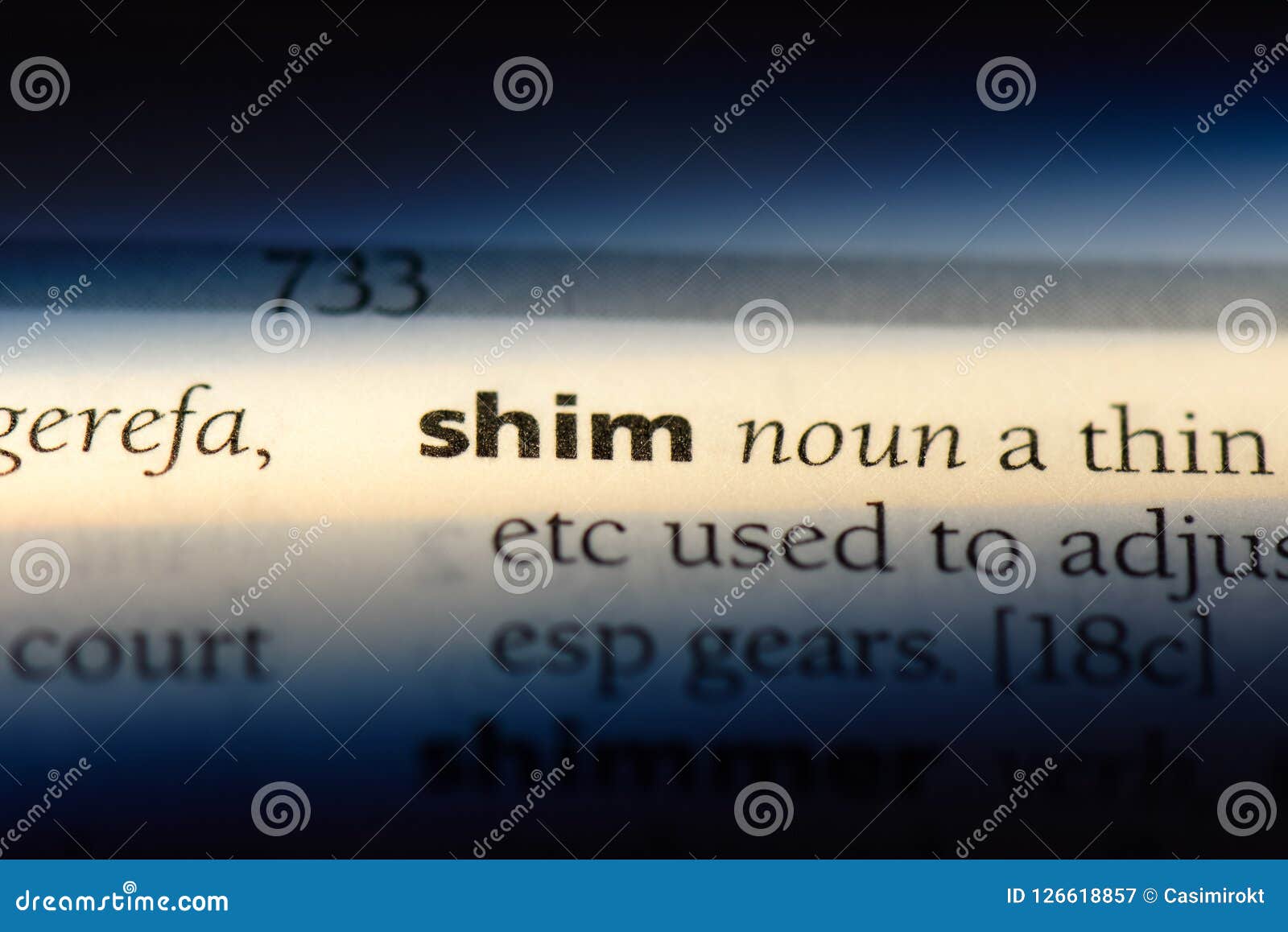 Shim stock image. Image of book, concept, word, english - 126618857