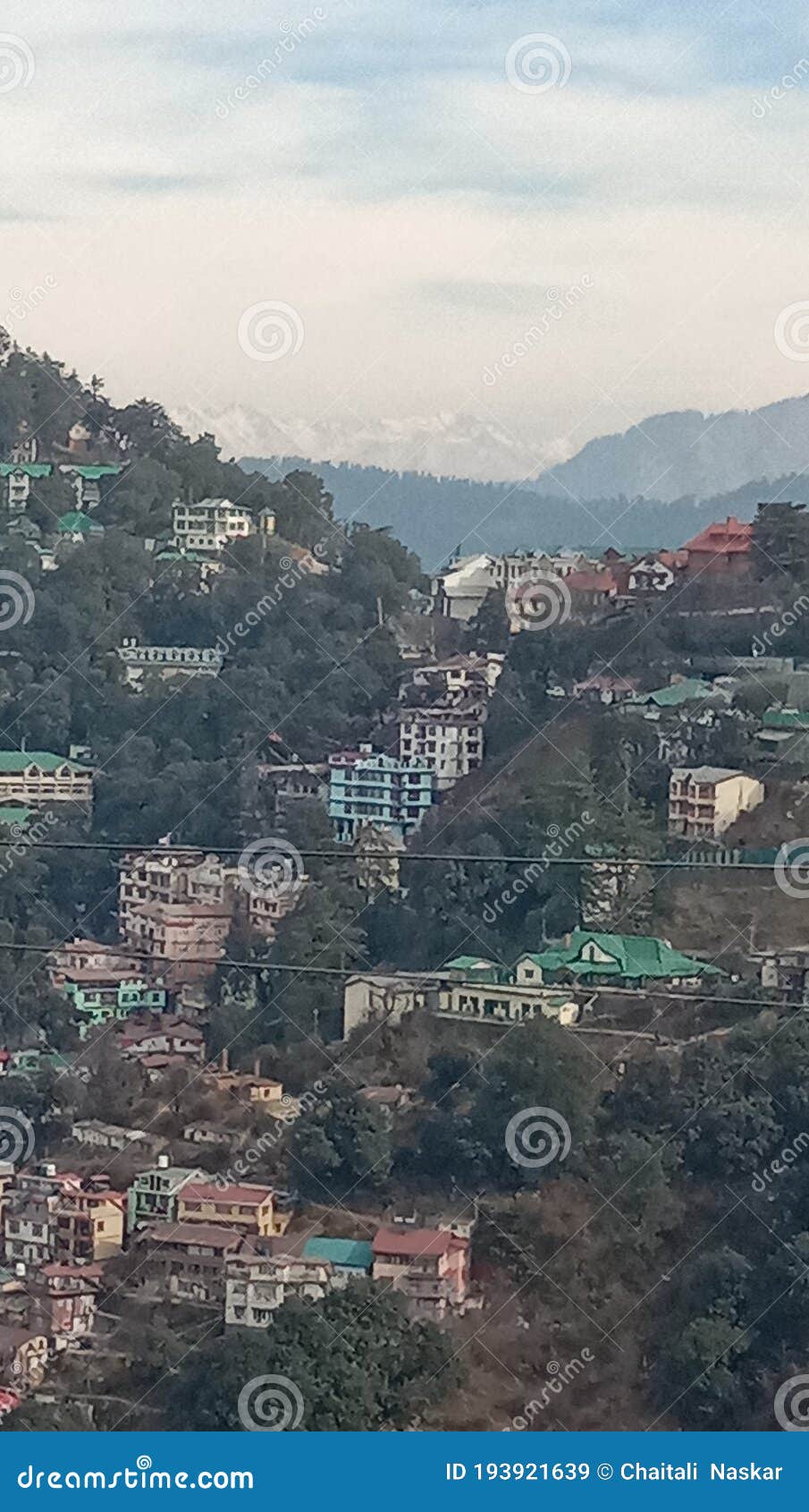 Shimla city view stock image. Image of night, darwaza - 193921639