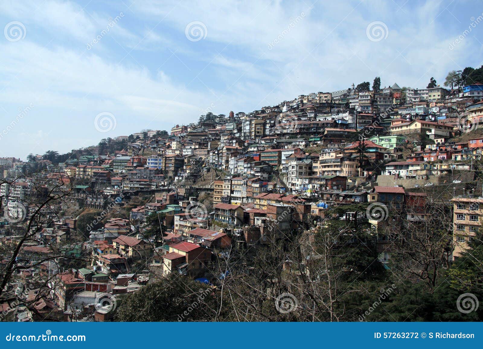Shimla stock photo. Image of pradesh, hill, himalayas - 57263272