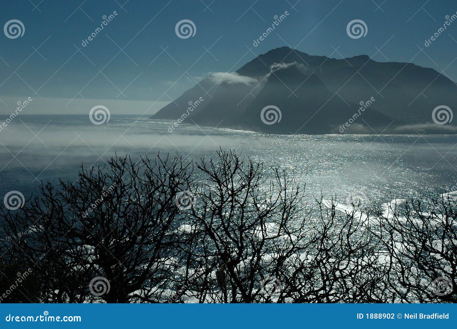 Shimmer Sea stock photo. Image of hout, town, sunset, africa - 1888902