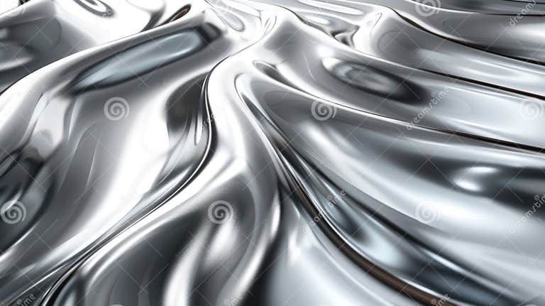 Shimmering Chrome Abstract Design - Seamless Loop Background Stock ...