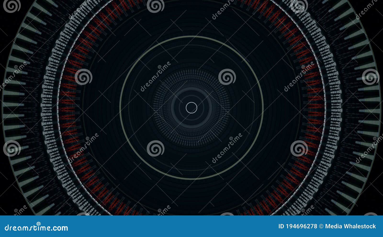 Shimmering Colorful Rings In Pulsating And Changing Motion, Seamless Loop. Animation. Abstract ...