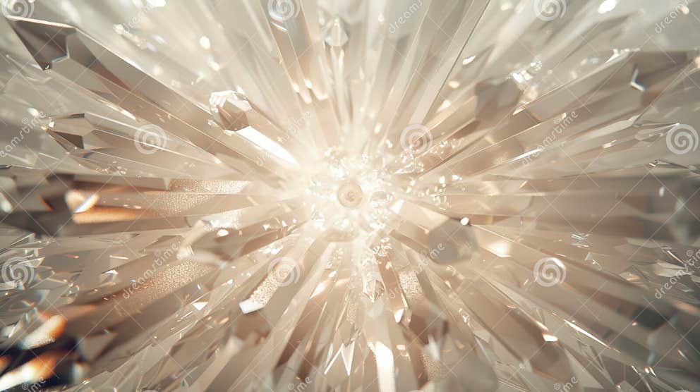 Shimmering Crystal Burst - Sparkle of Light and Reflections Stock Image ...